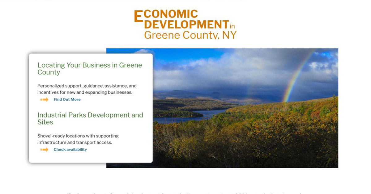 Economic Development Website | Greene County and KathodeRay